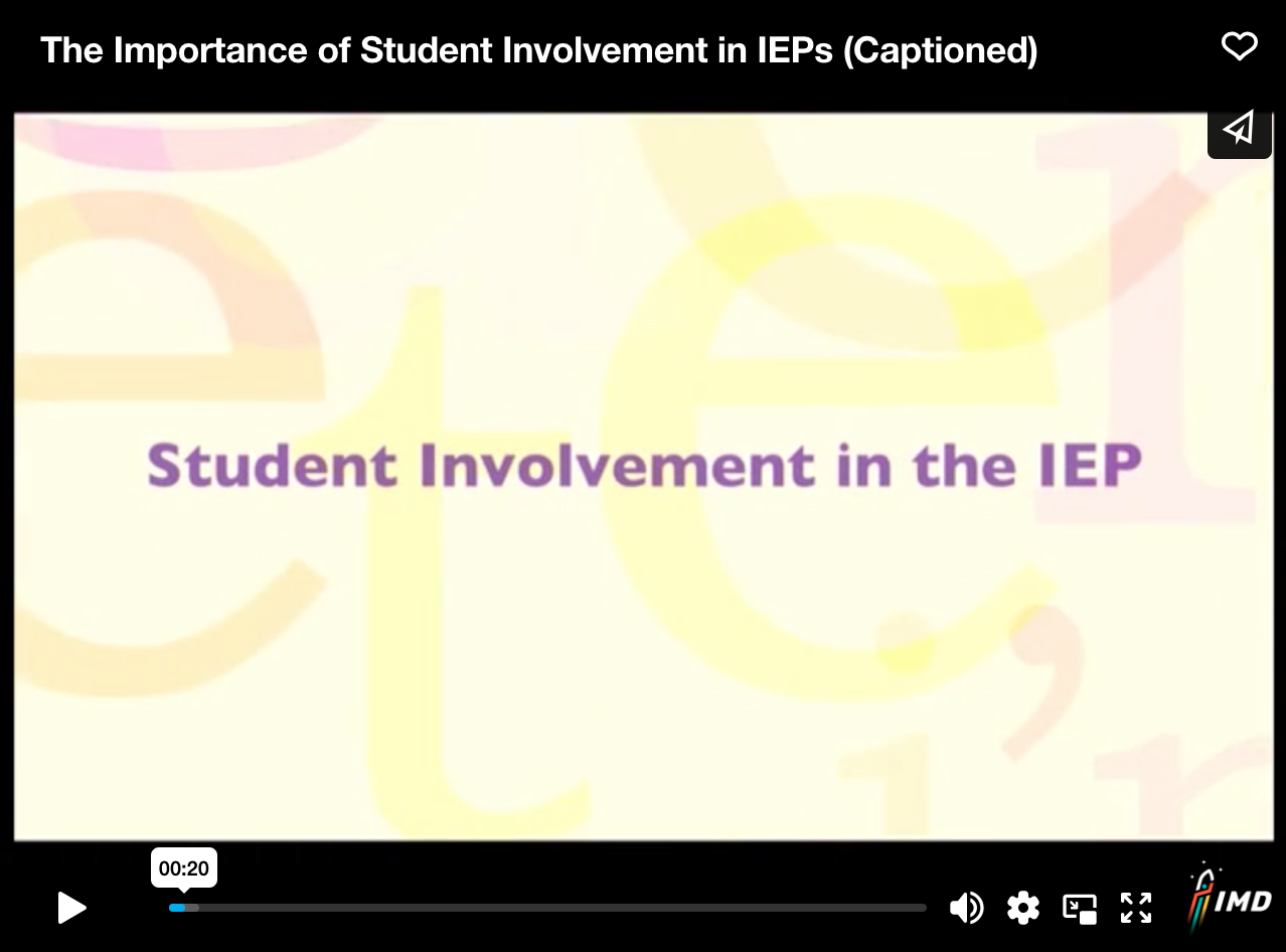 Video: Students, Parents, and Educators on Student Input in IEPs - I'm ...